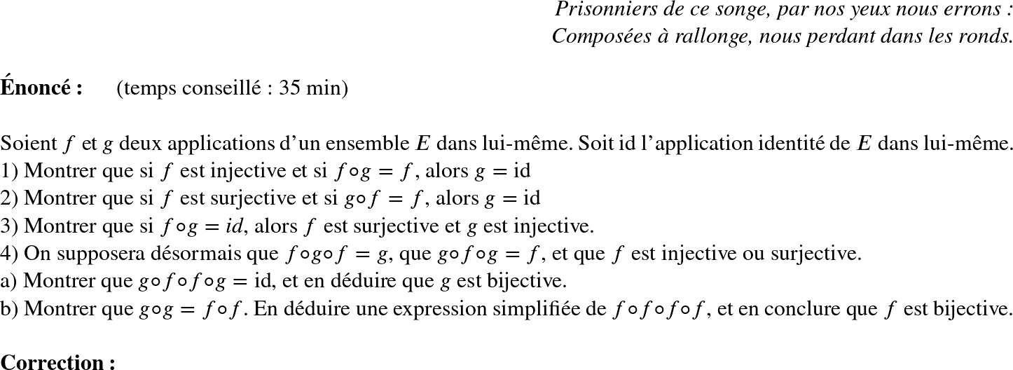 Injectivité, surjectivité, bijectivité et composition – Ayoub et les maths